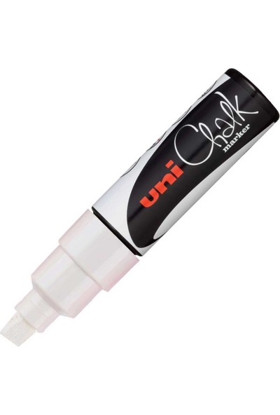 Uni Chalk Marker Wet Wipe Pwe-8k Kesik Uçlu Sıvı Tebeşir Kalemi Beyaz Uni Chalk Marker Wet Wipe Pwe-8k Kesik Uçlu Sıvı Tebeşir Kalemi Beyaz