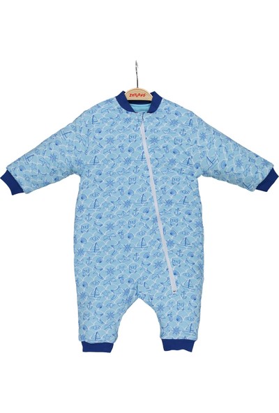 Zeyland Erkek Çocuk Yelken Desenli Elyaf Dolgulu Uyku Tulumu (1-7yaş)