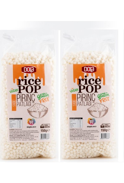 Dola Pirinç Patlağı Rice Pop Sade 150 gr X2 Dola Pirinç Patlağı Rice Pop Sade 150 gr X2