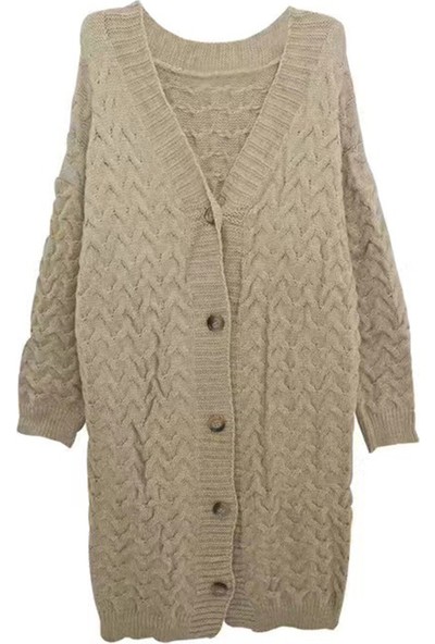 Farfi Kadın Vonluxe Rahat Kazak Hırka (Yurt Dışından)