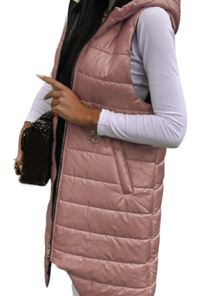 Farfi Kadın Vonluxe Rüzgar Geçirmez Kış Yelek (Yurt Dışından)