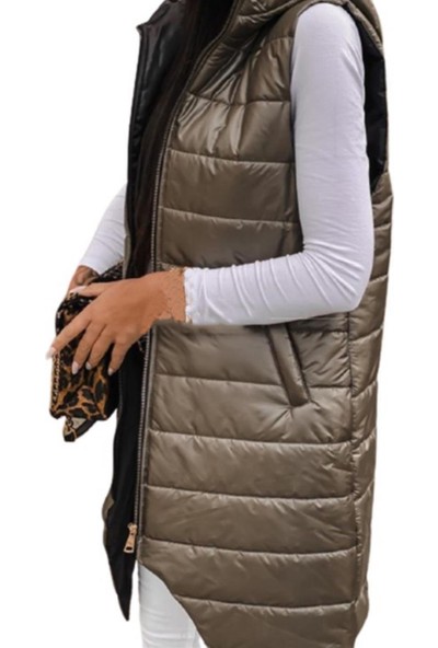 Farfi Kadın Vonluxe Rüzgar Geçirmez Kış Yelek (Yurt Dışından)