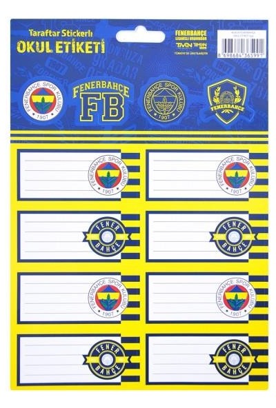FKM Fenerbahçe Lisanslı Stickers Okul Etiketi 3 Yaprak FKM Fenerbahçe Lisanslı Stickers Okul Etiketi 3 Yaprak