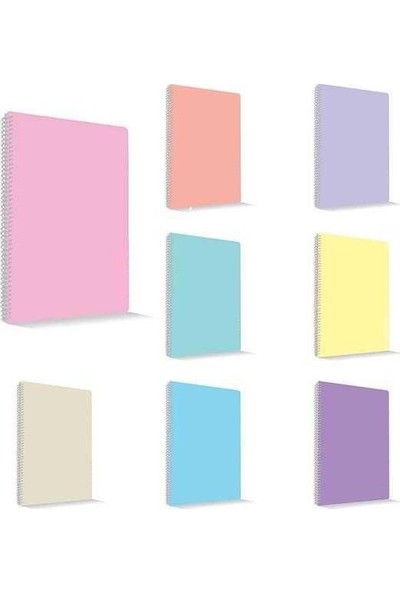 MyNote Flex Pastel A4 40 Yaprak Kareli Spiralli Plastik Kapak 1 Adet MyNote Flex Pastel A4 40 Yaprak Kareli Spiralli Plastik Kapak 1 Adet