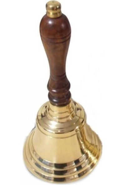 Bayrak El Çanı Zil Okul Çanı Okul Zili 17 cm