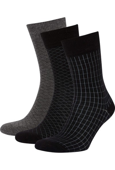 DeFacto Erkek Pamuklu 3'lü Soket Çorap R8081AZNS