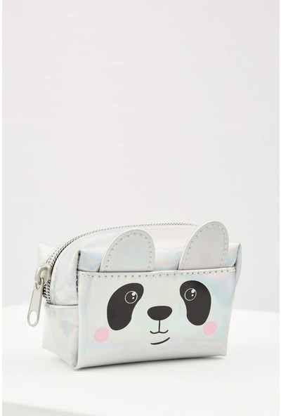 DeFacto Kadın Panda Baskılı Fermuarlı Bozuk Para Cüzdanı W6317AZNS