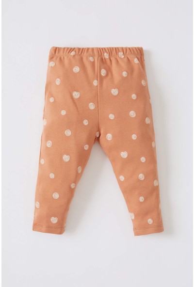 DeFacto Kız Bebek Desenli Yenidoğan Pamuklu Alt W2610A221WN