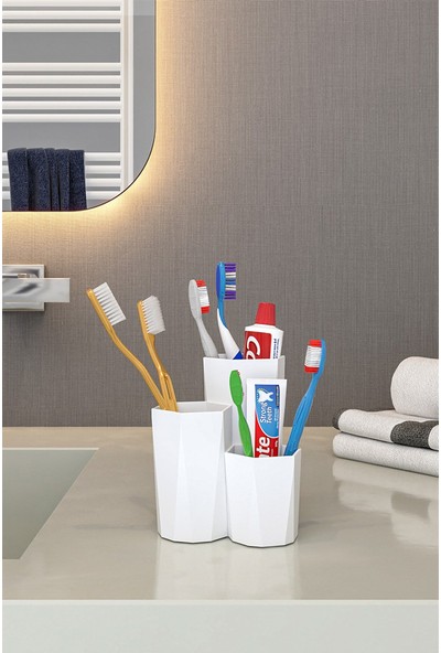Apexel Petek Diş Fırçası ve Diş Macunu Saklama Kutusu Organizer