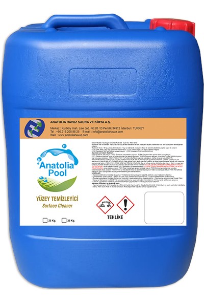 Anatolia Pool Yüzey Temizleyici 25 kg (Surface Cleaner)