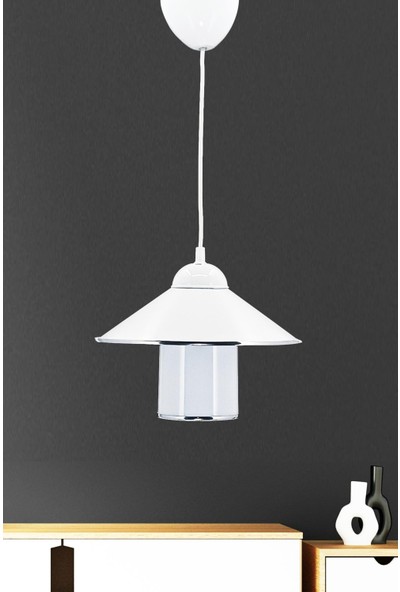 Eslight Maya Şerit Sarkıt Avize Beyaz E94