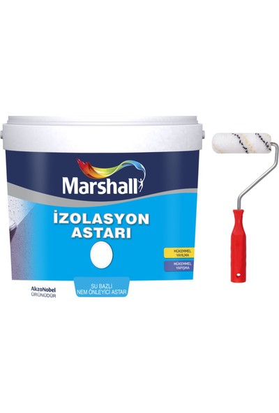 Marshall Izolasyon Astarı Şeffaf 2.5lt-Iç-Dış Cephelerde Nem Önleyici Ve Astar Olarak Kullanılır Marshall Izolasyon Astarı Şeffaf 2.5lt-Iç-Dış Cephelerde Nem Önleyici Ve Astar Olarak Kullanılır