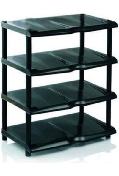 Morponi 4 Katlı Plastik Ayakkabılık Dekoratif Ayakkabılık