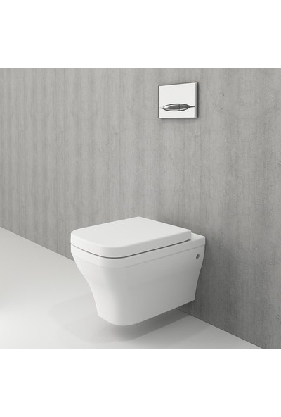 Bocchi Firenze Asma Klozet Mat Beyaz 1304-002-0128 Kapak Dahil