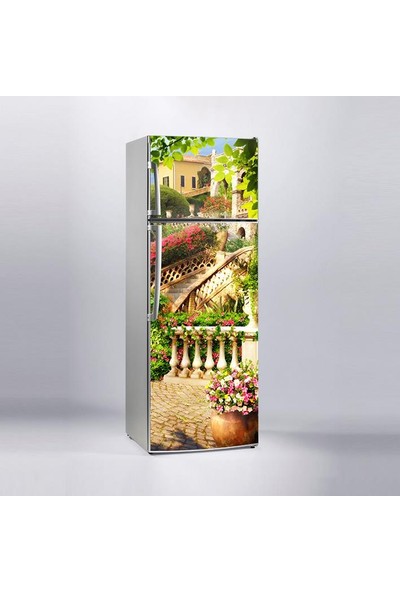 Sticker Art Buzdolabı Sticker Kaplama Dolap Kaplama Etiketi 3D Bahçe Balkon