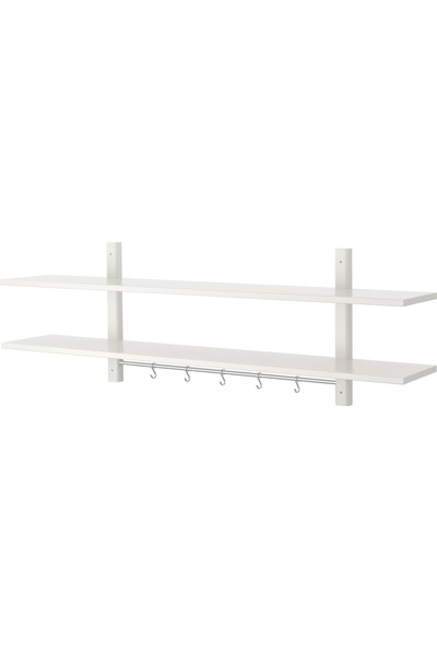 Ikea Varde Duvar Rafı Beyaz 140X50 cm Ikea Varde Duvar Rafı Beyaz 140X50 cm