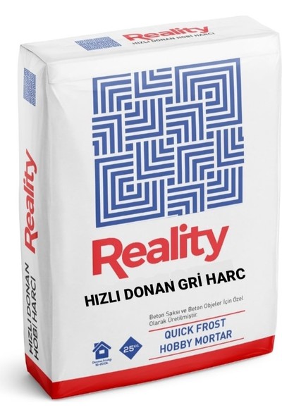 Reality Hızlı Donan Gri Beton Saksı Harcı (25 Kg.) Reality Hızlı Donan Gri Beton Saksı Harcı (25 Kg.)