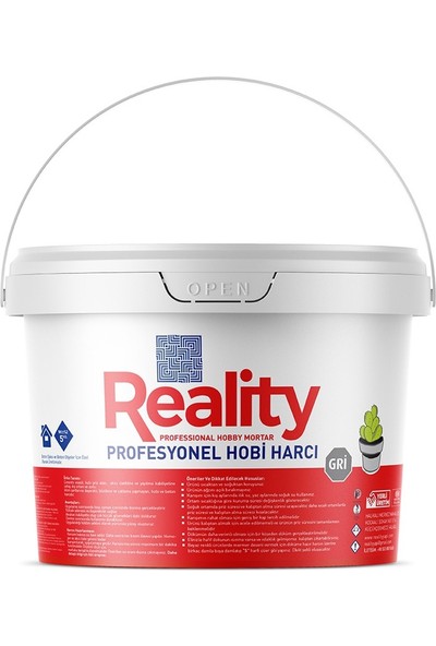 Reality Hızlı Donan Gri Beton Saksı Harcı (5 Kg.) Reality Hızlı Donan Gri Beton Saksı Harcı (5 Kg.)