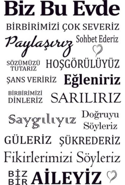 VegaDekor Ev Kuralları Siyah Yazı Dekoratif Çok Amaçlı Duvar Sticker 45 Cm. VegaDekor Ev Kuralları Siyah Yazı Dekoratif Çok Amaçlı Duvar Sticker 45 Cm.