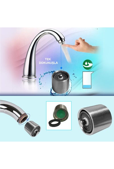 Xolo Dokunmatik Dişi Aç Kapa Perlatör Ucu Temassız Musluk Batarya Ucu