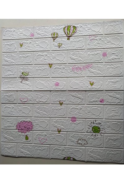 Renkli Duvarlar 10 Adet 70-77CM Çocuk Odası Yapışkanlı Duvar Kağıdı Panel NW119 5.3 M2 Renkli Duvarlar 10 Adet 70-77CM Çocuk Odası Yapışkanlı Duvar Kağıdı Panel NW119 5.3 M2