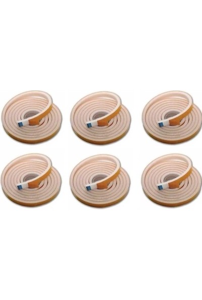 Nistabolje Yapışkanlı Pencere Bandı Isı Yalıtım Süngeri 5 Metre x 6 Adet