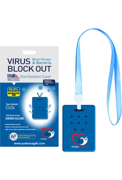 Virüs Block Out Block Viruses & Bacteria Garying Vbo Dezenfeksiyon Kartı 60 Günlük/ Virüs Block Out / Virüs Block Out Block Viruses & Bacteria Garying Vbo Dezenfeksiyon Kartı 60 Günlük/ Virüs Block Out /
