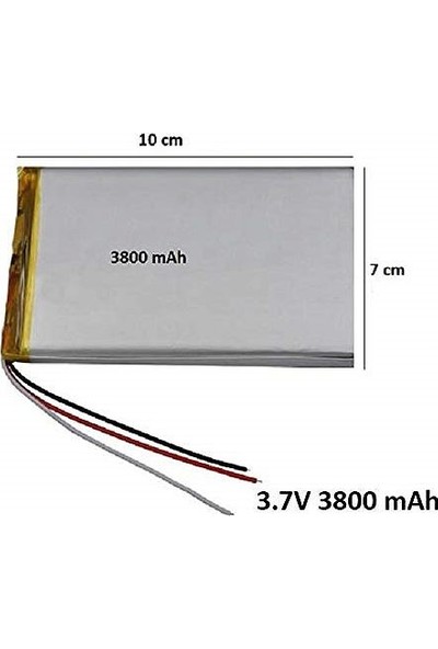 Efiks Exper T7C Tablet Pil 3800 Mah Standart 3,7V 3 Kablolu Efiks Exper T7C Tablet Pil 3800 Mah Standart 3,7V 3 Kablolu