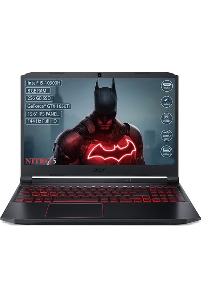 Acer Nitro 5 Intel Core i5 10300H 8GB 256GB SSD GTX1650TI Freedos 15.6 Acer Nitro 5 Intel Core i5 10300H 8GB 256GB SSD GTX1650TI Freedos 15.6