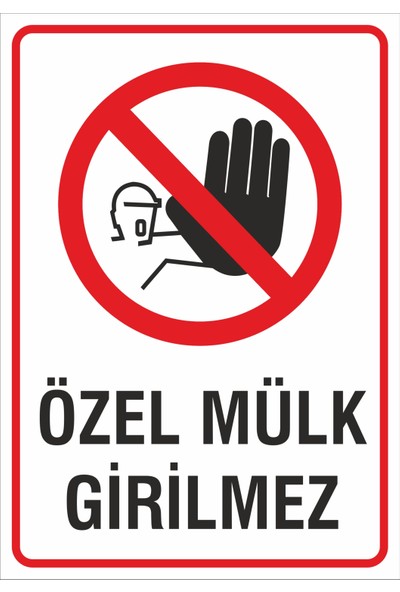 Bd - Iş Güvenliği Uyarı ve Yönlendirme Levhası 24 x 34 018