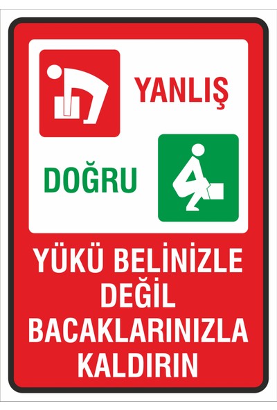 Bd - Iş Güvenliği Uyarı ve Yönlendirme Levhası 24 x 34 036