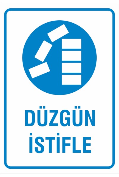 Bd - Iş Güvenliği Uyarı ve Yönlendirme Levhası 24 x 34 043