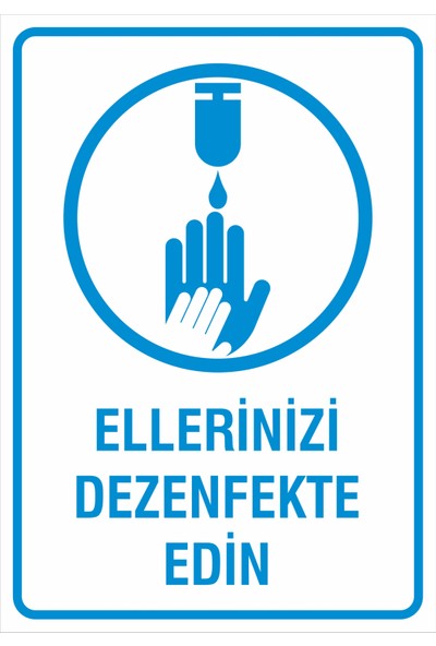 Bd - Iş Güvenliği Uyarı ve Yönlendirme Levhası 24 x 34 050