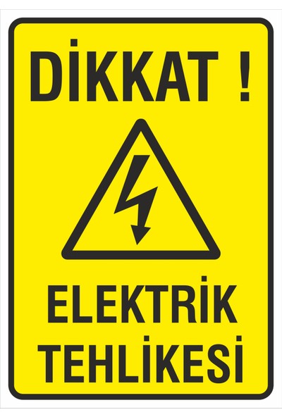 Bd - Iş Güvenliği Uyarı ve Yönlendirme Levhası 24 x 34 051