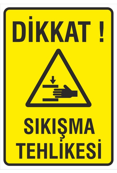 Bd - Iş Güvenliği Uyarı ve Yönlendirme Levhası 24 x 34 055