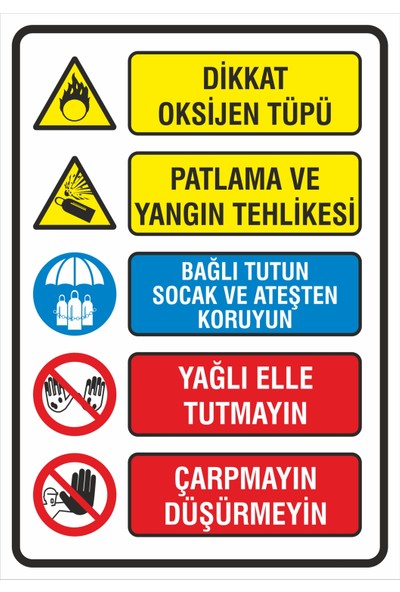 Bd - Iş Güvenliği Uyarı ve Yönlendirme Levhası 24 x 34 071