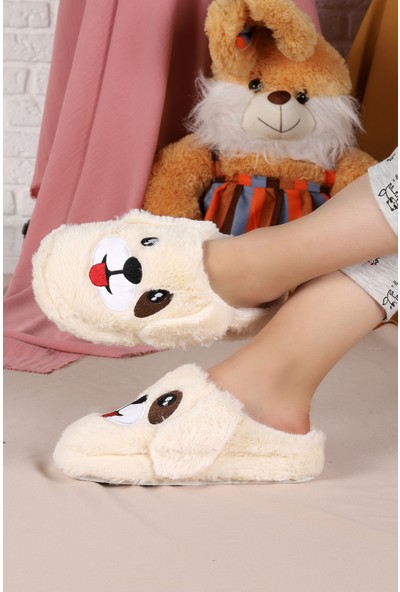 Woggo 2210 Hayvan Figürlü Kadın Ev Içi Panduf Terlik Krem Woggo 2210 Hayvan Figürlü Kadın Ev Içi Panduf Terlik Krem