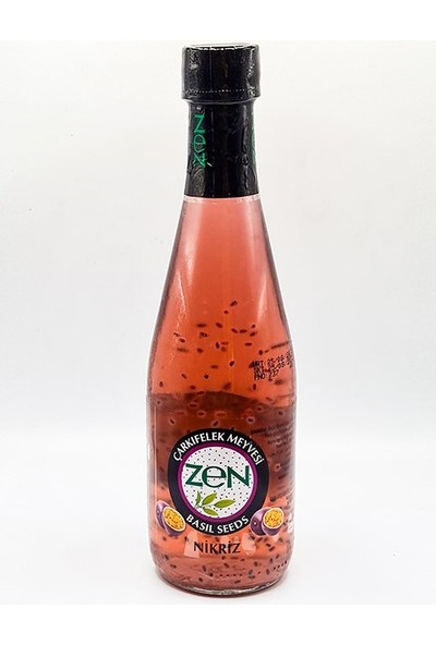 Zen Basil Seeds Çarkıfelek Meyvesi 330ml Zen Basil Seeds Çarkıfelek Meyvesi 330ml
