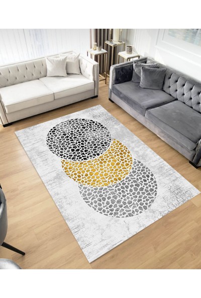 STY Home Gri Kaymaz Tabanlı Halı Makinede Yıkanabilir Antialerjik Halı Kilim Yolluk STY Home Gri Kaymaz Tabanlı Halı Makinede Yıkanabilir Antialerjik Halı Kilim Yolluk
