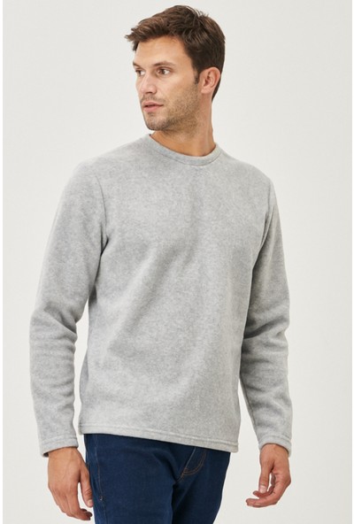 Ac&Co / Altınyıldız Classics Erkek Gri Melanj Standart Fit Günlük Rahat Basic Polar Ac&Co / Altınyıldız Classics Erkek Gri Melanj Standart Fit Günlük Rahat Basic Polar