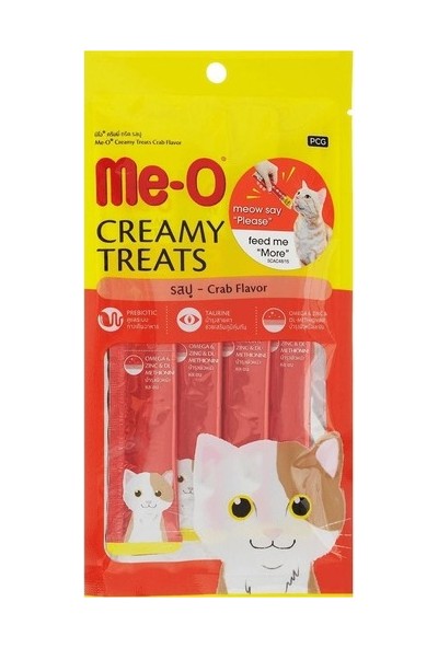 Me-O Creamy Tavuk & Bal Kabağı Kedi Ödül 4*15 gr
