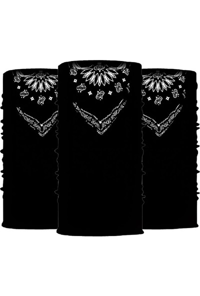 Knmaster Pune Buff Bandana Boyunluk Maske Saç Bandı 3'lü Paket