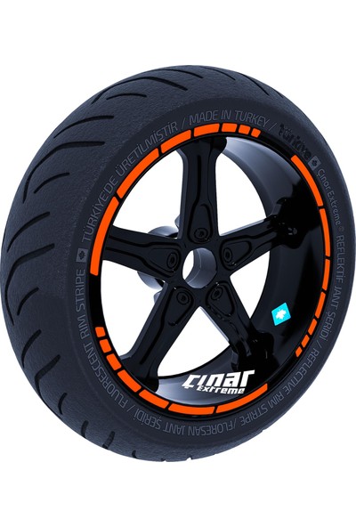 Çınar Extreme Moto Gp Stili Alev Turuncusu Jant Şeridi Sticker Çınar Extreme Çınar Extreme Moto Gp Stili Alev Turuncusu Jant Şeridi Sticker Çınar Extreme