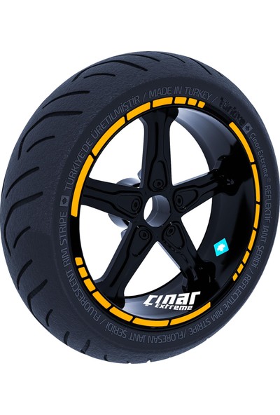 Çınar Extreme Moto Gp Stili Taksi Sarısı Jant Şeridi Sticker Çınar Extreme Çınar Extreme Moto Gp Stili Taksi Sarısı Jant Şeridi Sticker Çınar Extreme