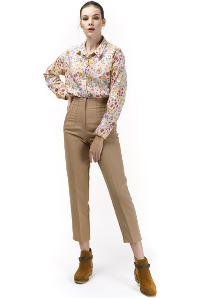 Giasso Önü Fletolu Kumaş Pantolon