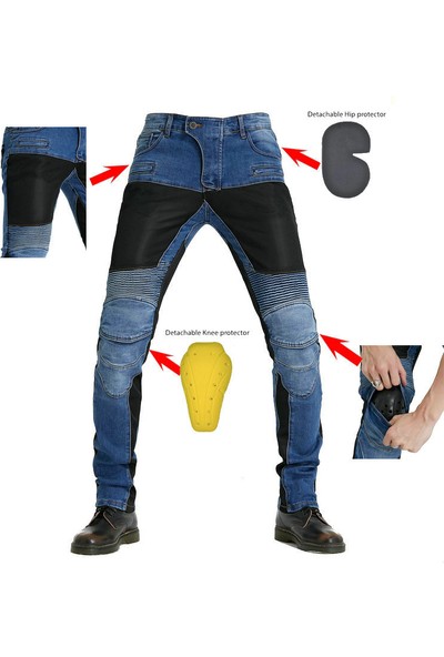 Heylife Erkek/ Kadın PK-719 Koruyucu Donanım Motosiklet Sürme Pantolonu (Yurt Dışından) Heylife Erkek/ Kadın PK-719 Koruyucu Donanım Motosiklet Sürme Pantolonu (Yurt Dışından)