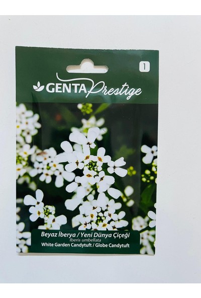 Genta Prestige Beyaz Iberya Çiçeği Yeni Dünya Çiçeği Çicek Tohumları