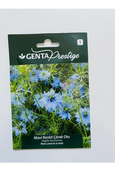 Genta Prestige Mavi Renkli Çörekotu Çiçek Tohumu