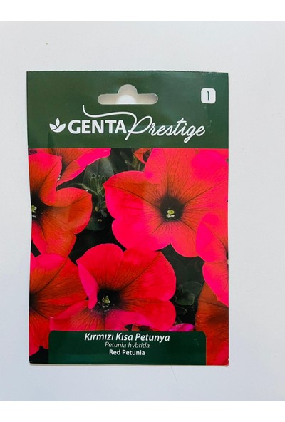 Genta Prestige Kırmızı Kısa Petunya Çiçek Tohumu Genta Prestige Kırmızı Kısa Petunya Çiçek Tohumu