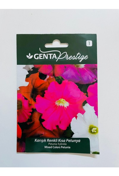 Genta Prestige Karışık Renkli Kısa Petunya Çiçek Tohumu Genta Prestige Karışık Renkli Kısa Petunya Çiçek Tohumu